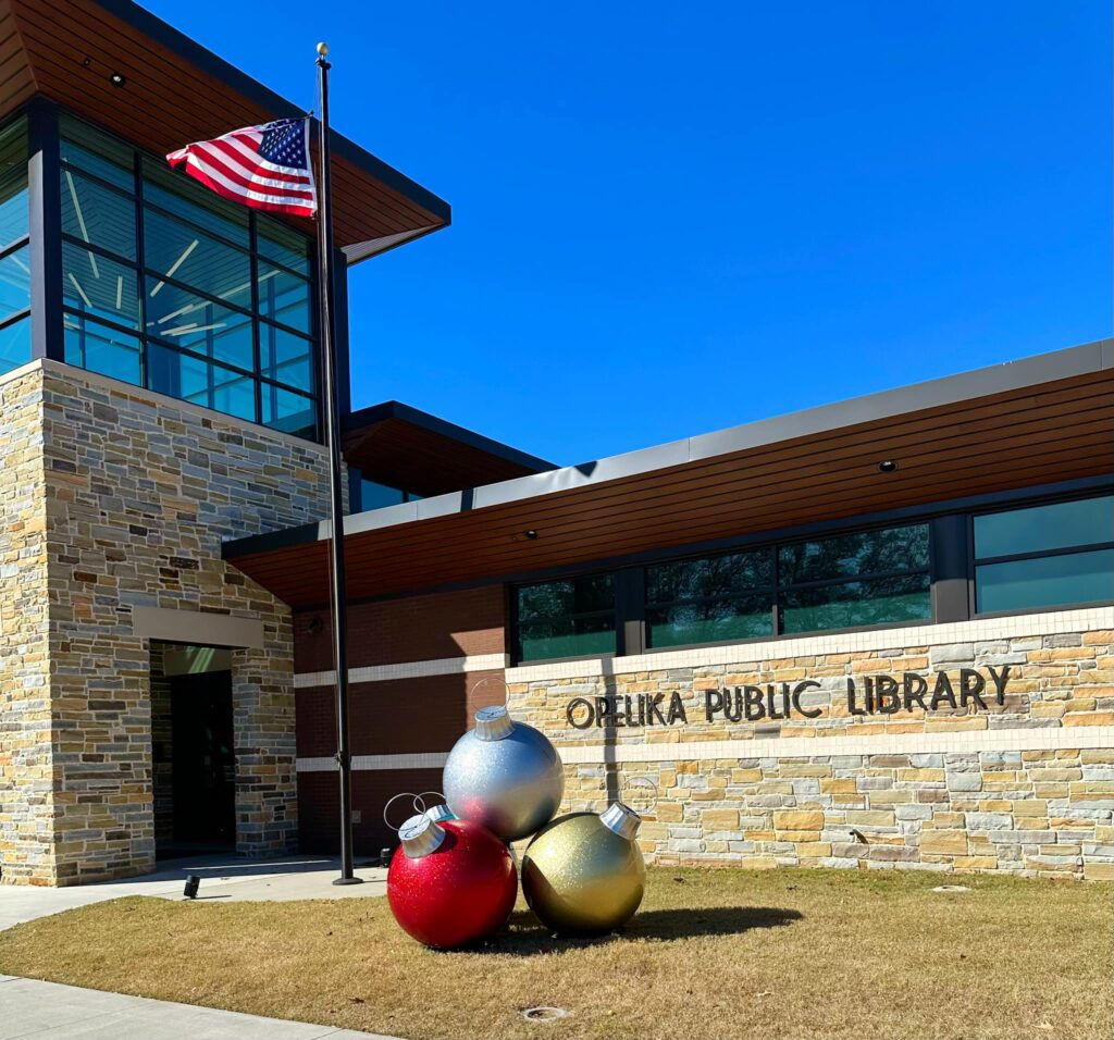 Greeting from Opelika Mural – Postage Stamp – Opelika Public Library ...